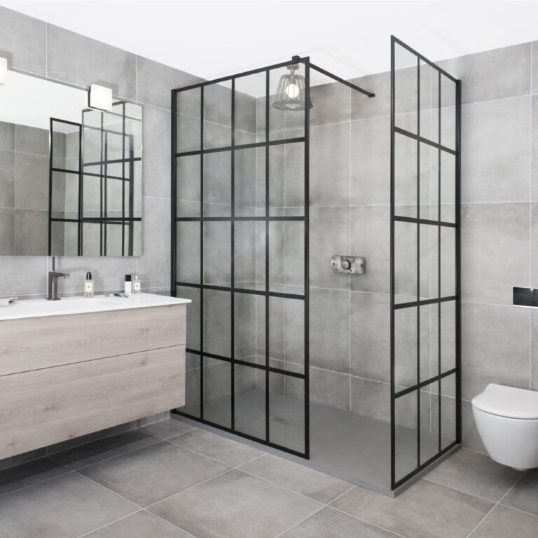 Drench Frame Double Panel Walk-In Shower Enclosure - | Kallums Bathrooms