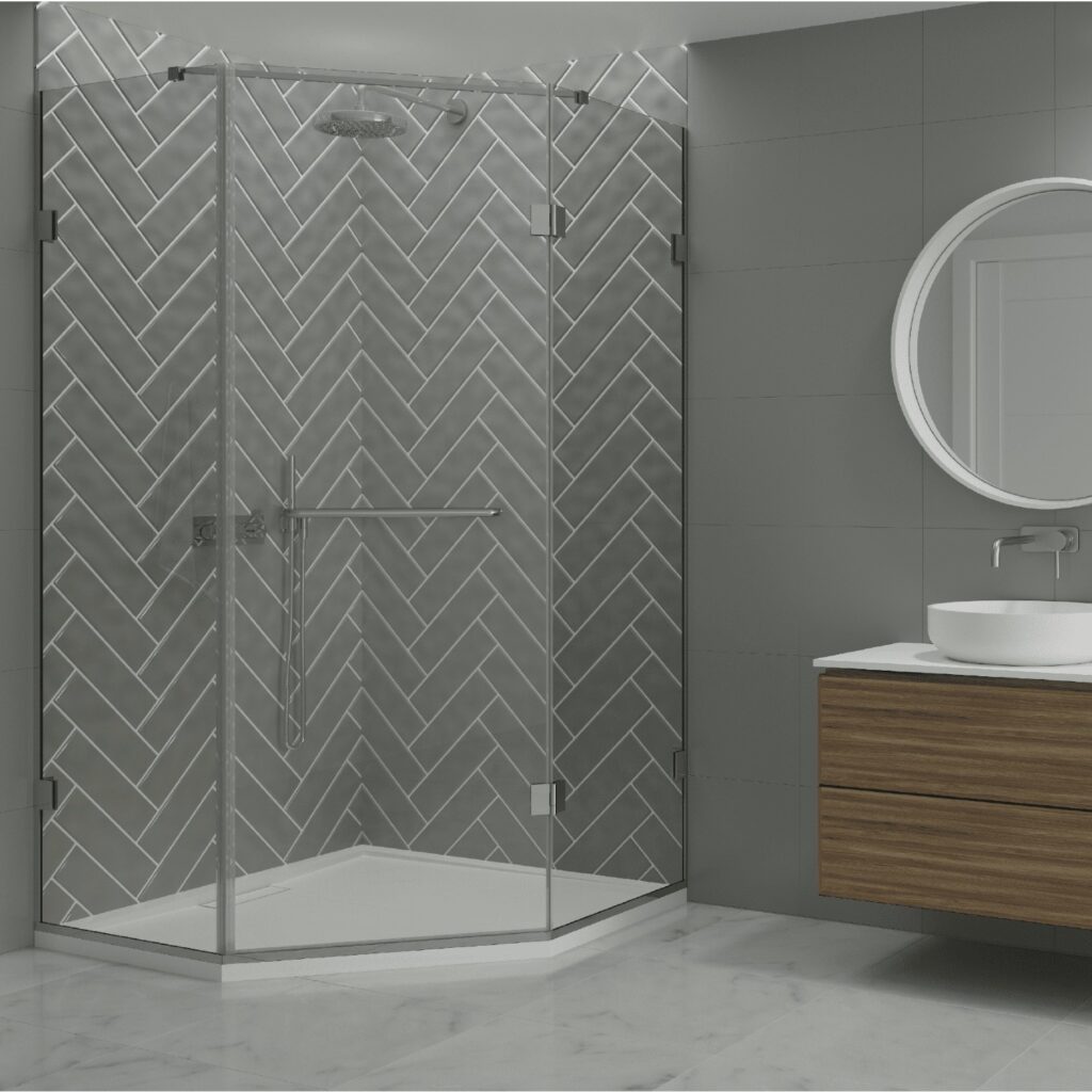 The Shower Lab View 25 Neo Angle Corner Shower Enclosure - | Kallums ...