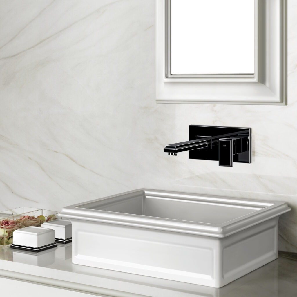 Gessi Eleganza Wall-Mounted Basin Mixer - | Kallums Bathrooms