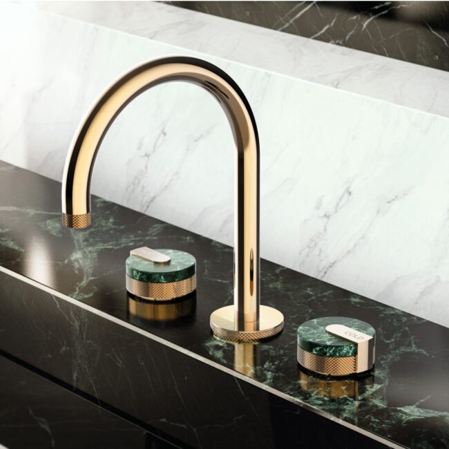 Graff MOD+ Deck-Mounted 3-Piece Basin Mixer - | Kallums Bathrooms