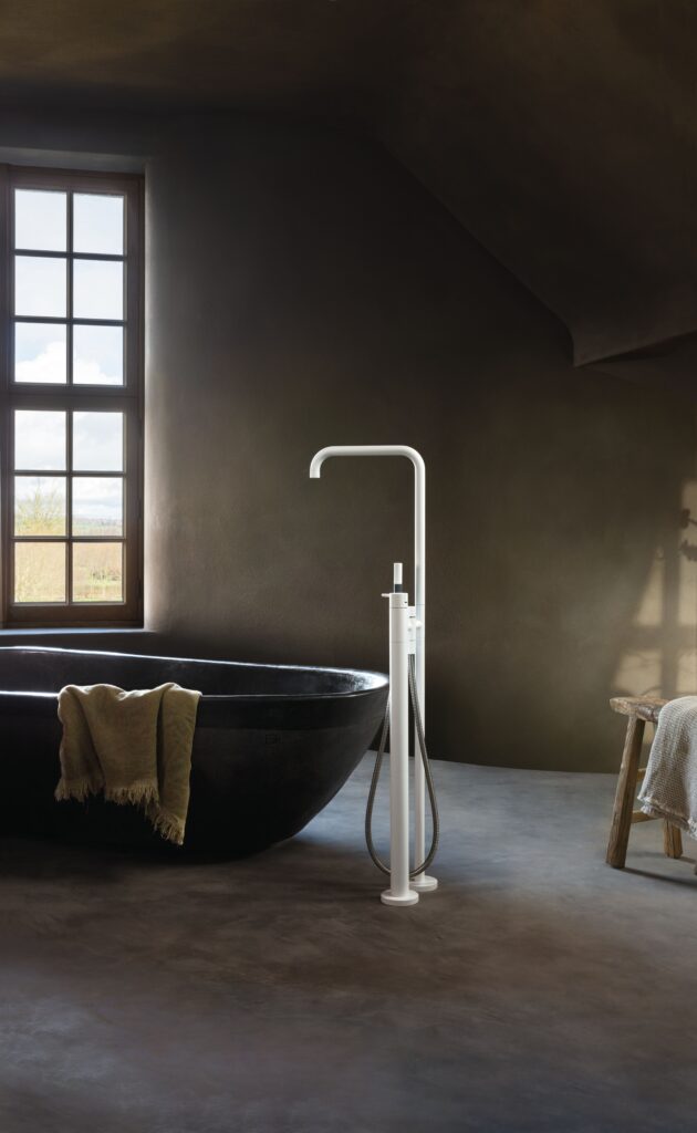 Vola FS1 Freestanding Bath Shower Mixer - | Kallums Bathrooms